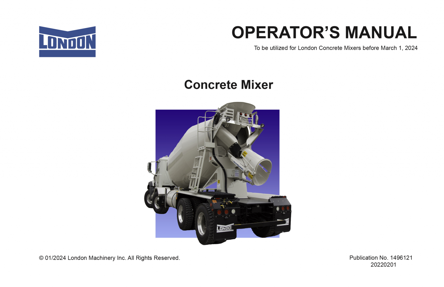 London Mixers Digital Operators Kit - LMI : LMI